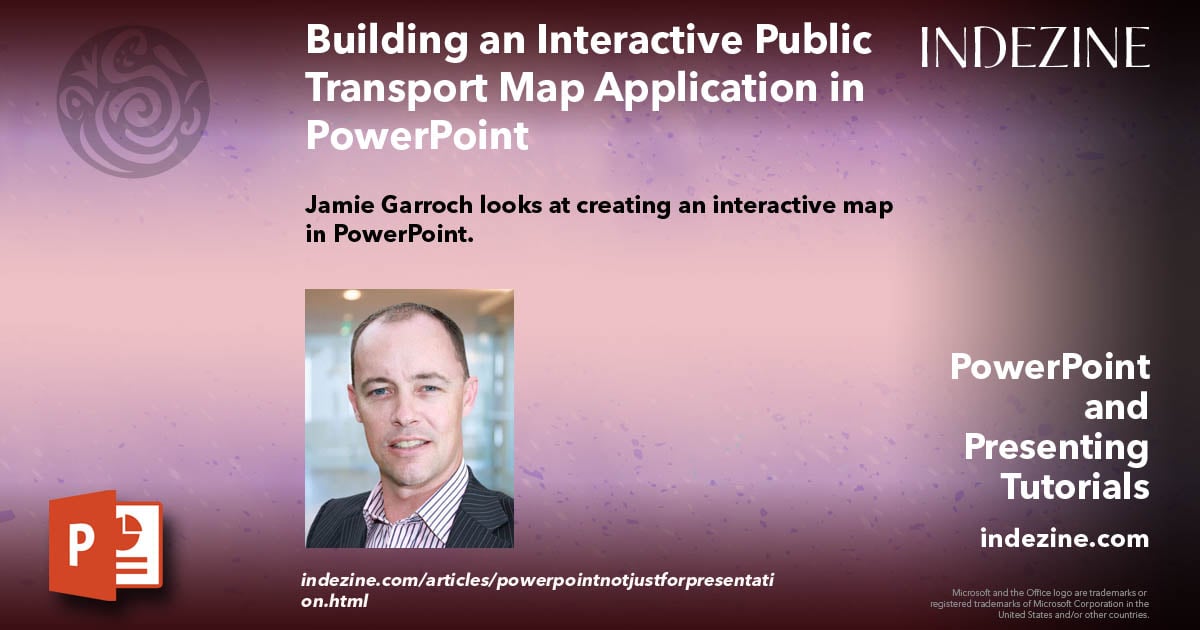 Building an Interactive Public Transport Map Application in PowerPoint