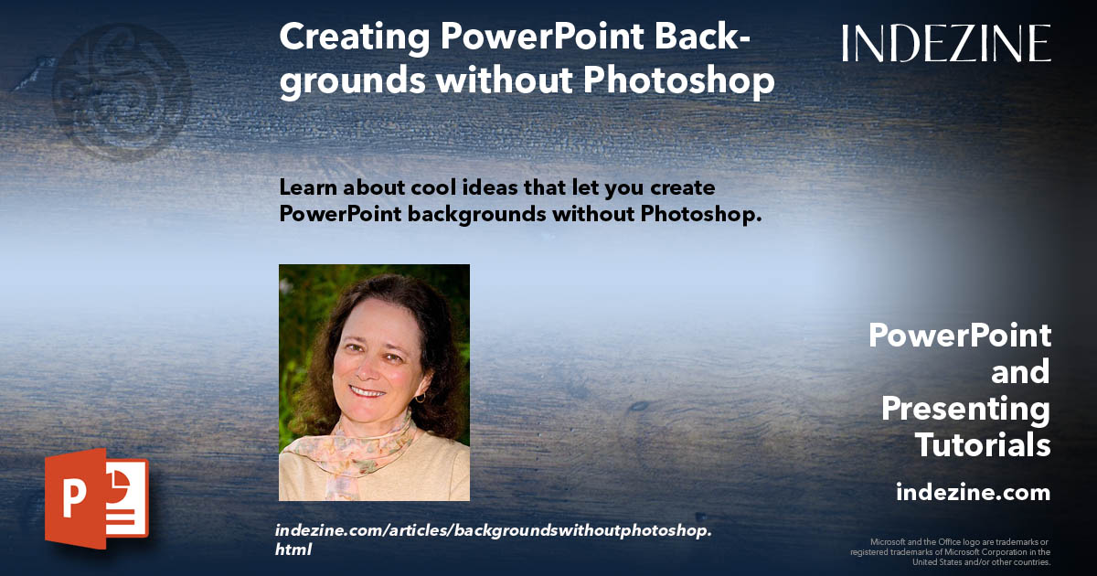 Creating PowerPoint Backgrounds without Photoshop