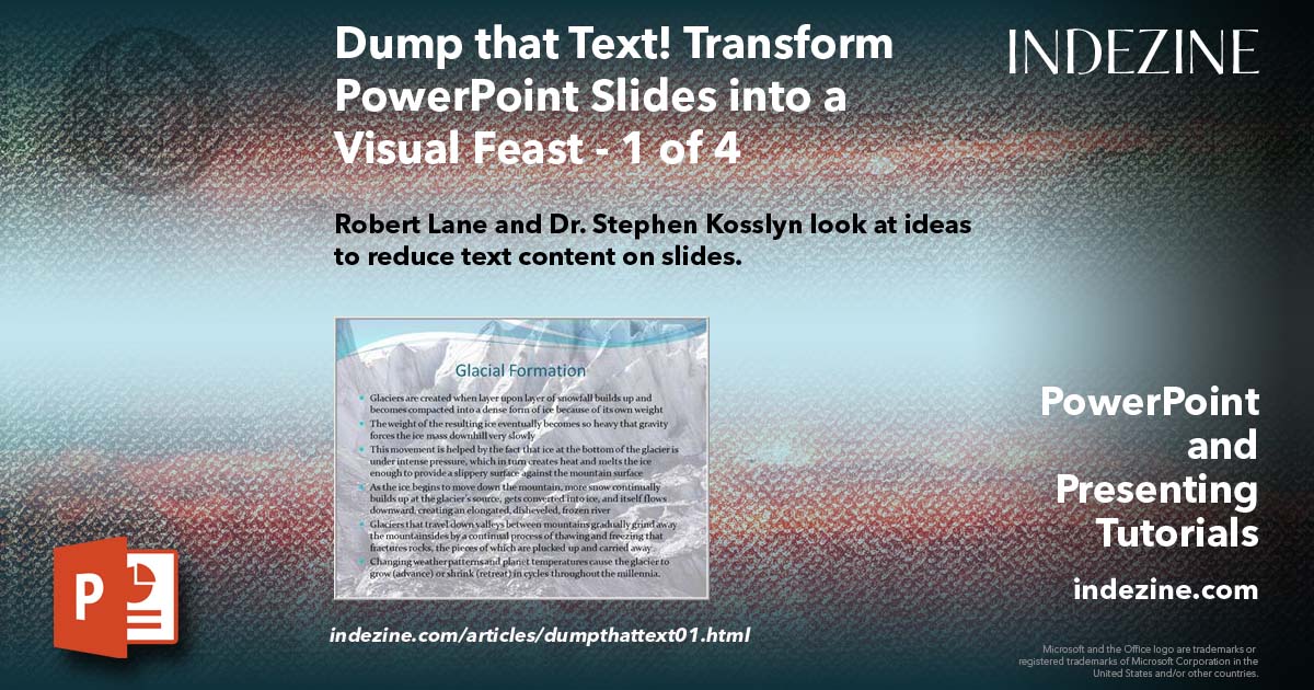 Dump that Text! Transform PowerPoint Slides into a Visual Feast - 1 of 4
