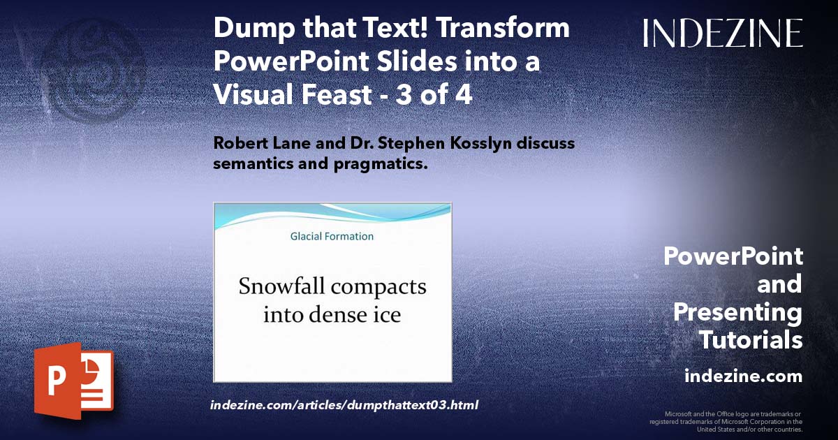Dump that Text! Transform PowerPoint Slides into a Visual Feast - 3 of 4