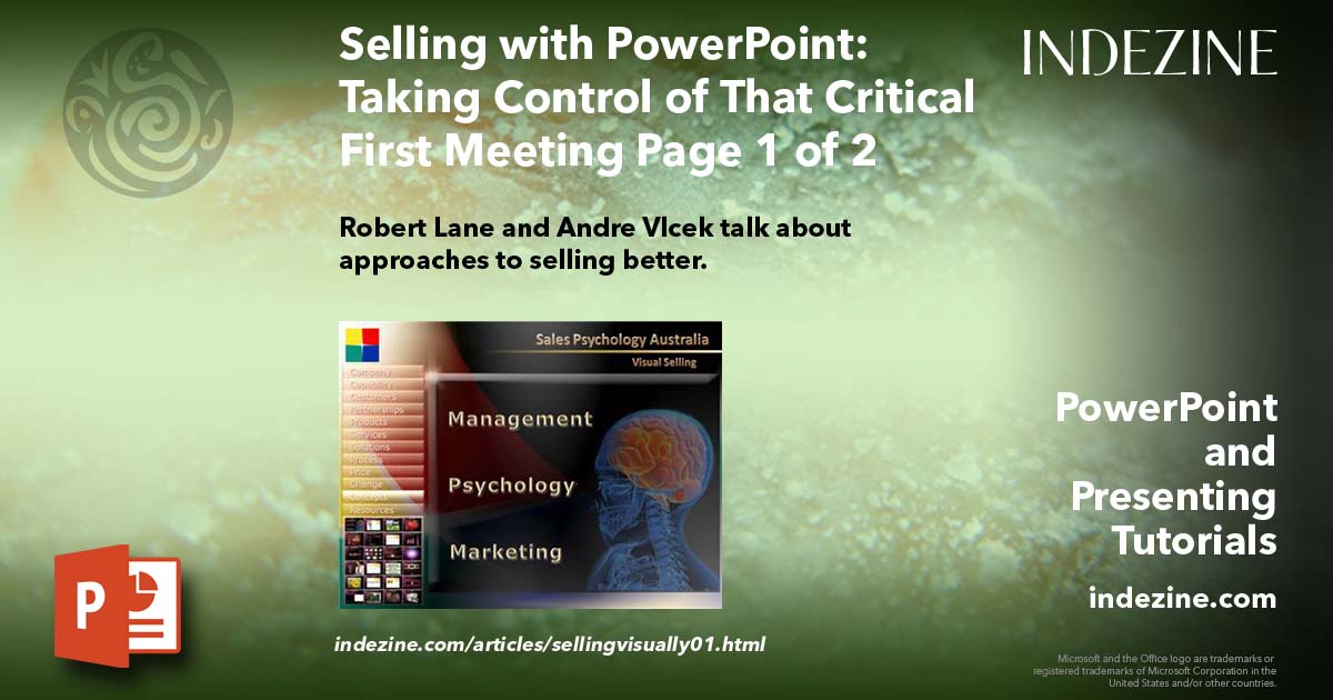 Selling with PowerPoint: Taking Control of That Critical First Meeting ...