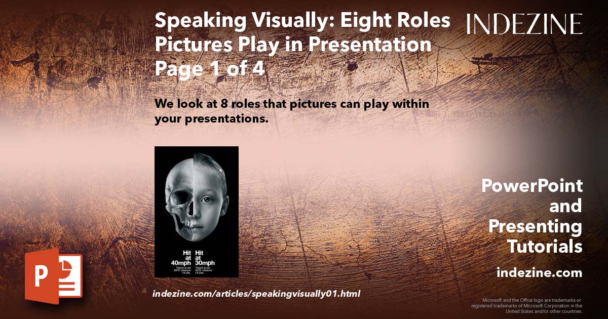 Speaking Visually: Eight Roles Pictures Play in Presentation Page 1 of 4
