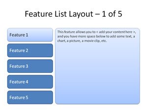 Feature List 01 (Layout with Tabs)