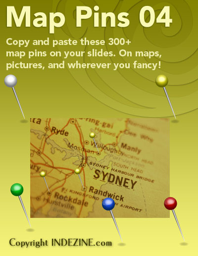 Handmade Slides: Map Pins for PowerPoint - 04