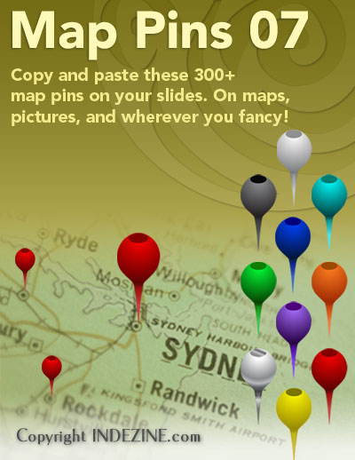 Handmade Slides: Map Pins for PowerPoint - 07