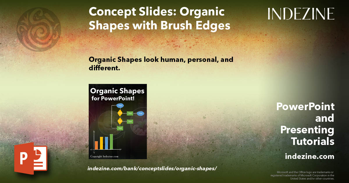 Concept Slides: Organic Shapes with Brush Edges