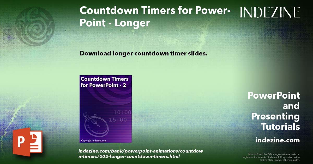 Countdown Timers for PowerPoint - Longer
