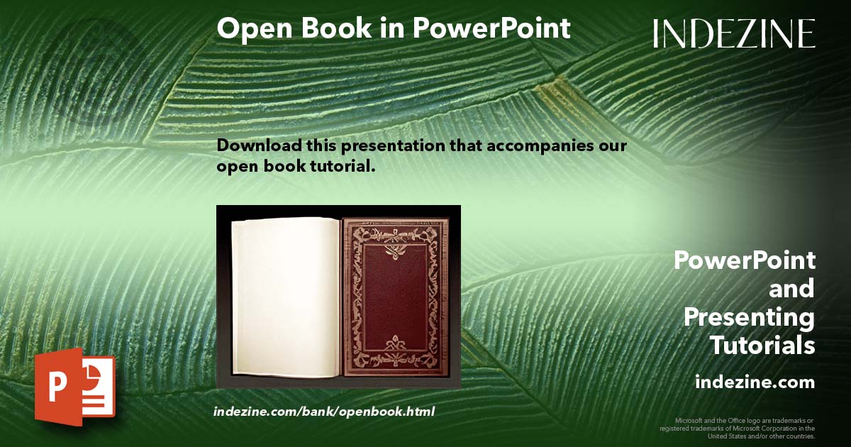 Open Book in PowerPoint