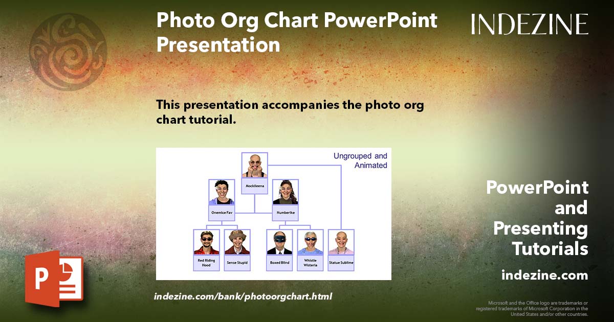 Photo Org Chart PowerPoint Presentation