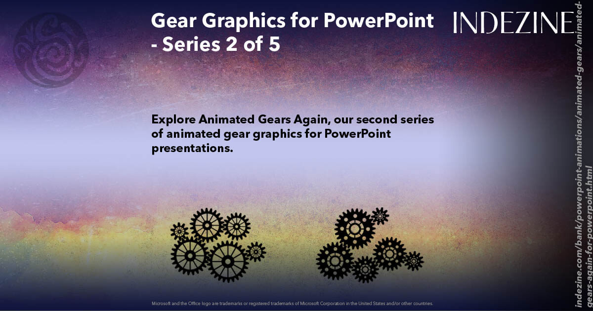 Gear Graphics for PowerPoint - Series 2 of 5