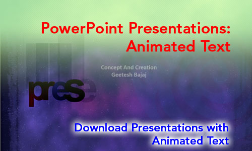 PowerPoint Presentation Samples - Animated Text