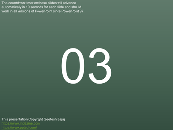 Simple Countdown in PowerPoint