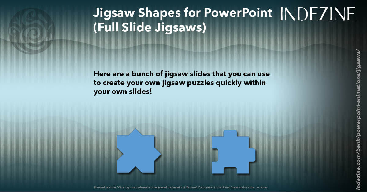 Jigsaw Shapes for PowerPoint (Full Slide Jigsaws)