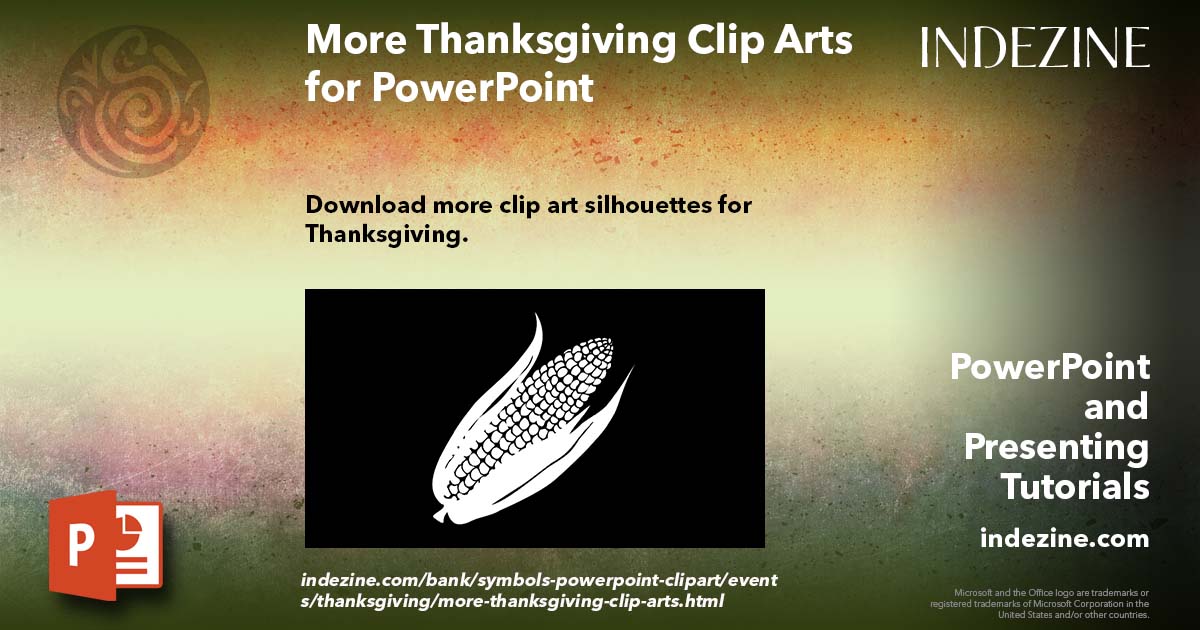 More Thanksgiving Clip Arts for PowerPoint
