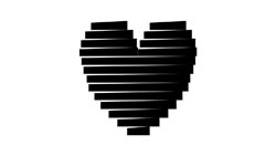 Op-Art Heart Shapes for PowerPoint