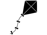 Kite Silhouette Graphics for PowerPoint