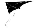 Kite Silhouette Graphics for PowerPoint