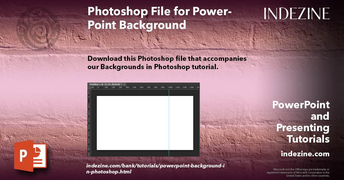 Photoshop File for PowerPoint Background