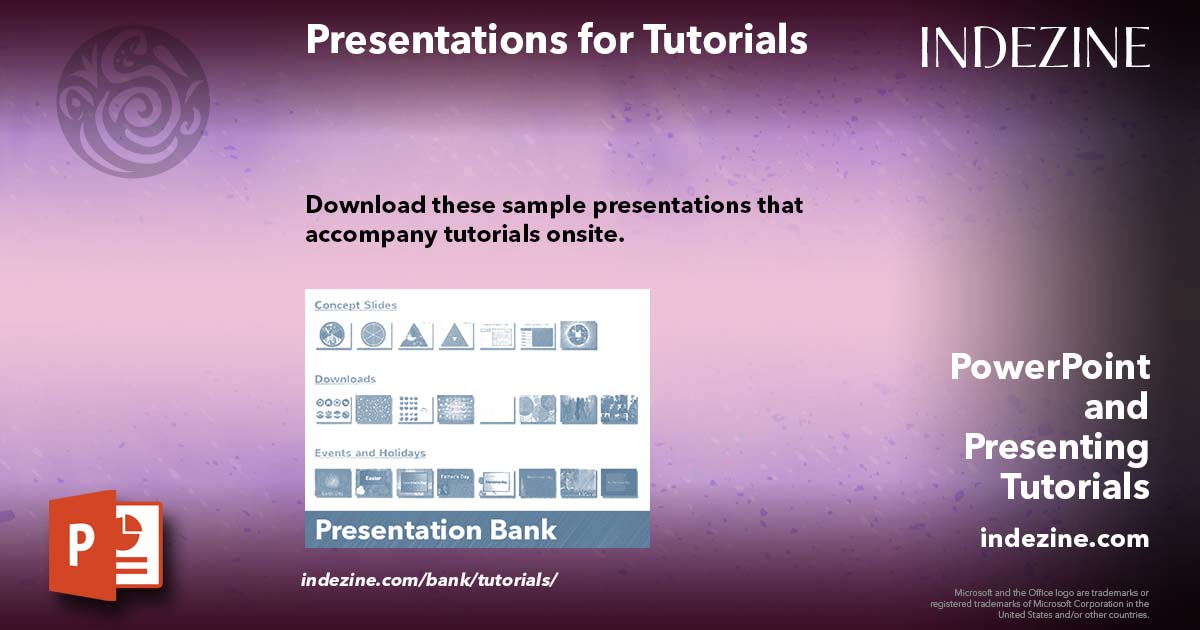 Presentations for Tutorials
