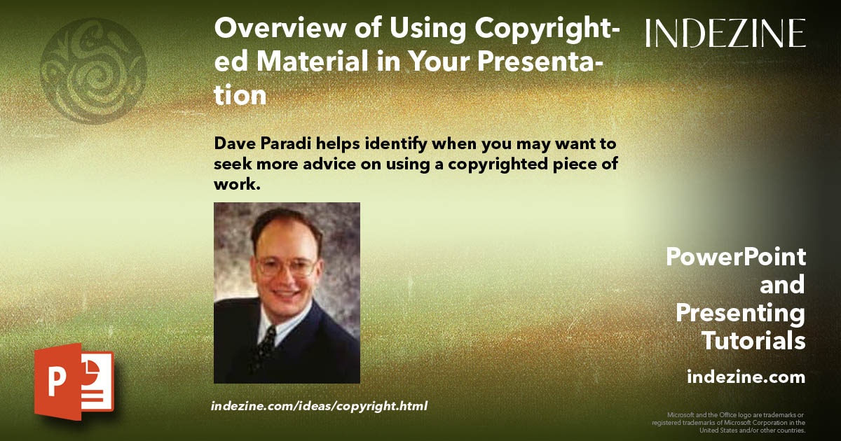 Overview of Using Copyrighted Material in Your Presentation