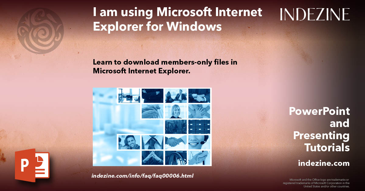 I am using Microsoft Internet Explorer for Windows