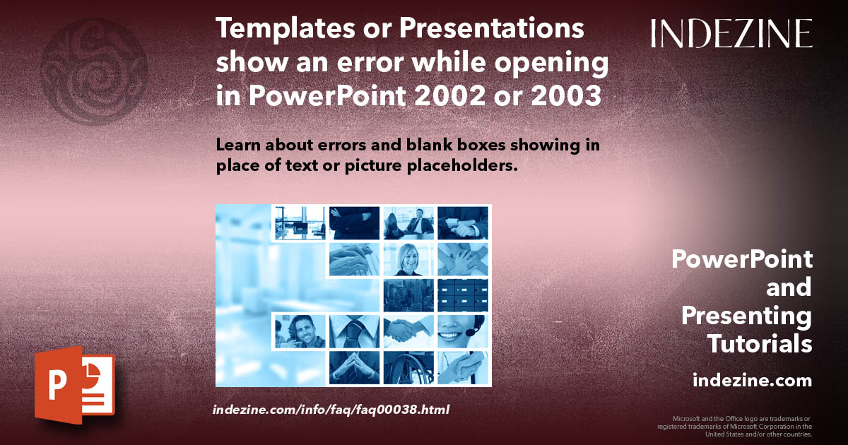 Templates or Presentations show an error while opening in PowerPoint ...
