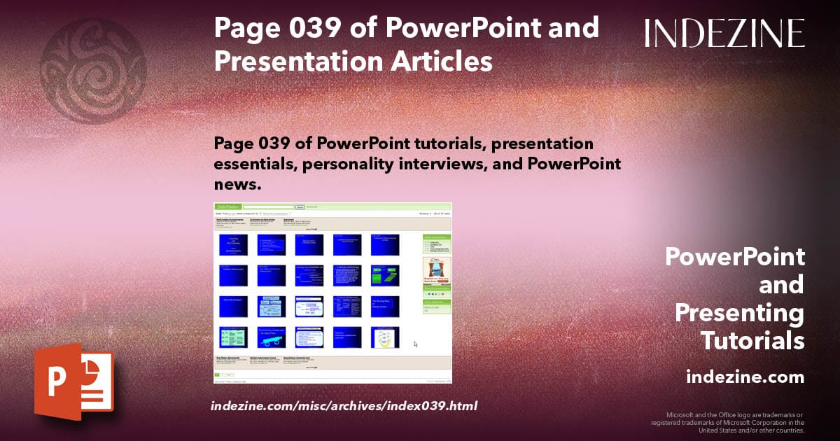 Page 039 of PowerPoint and Presentation Articles