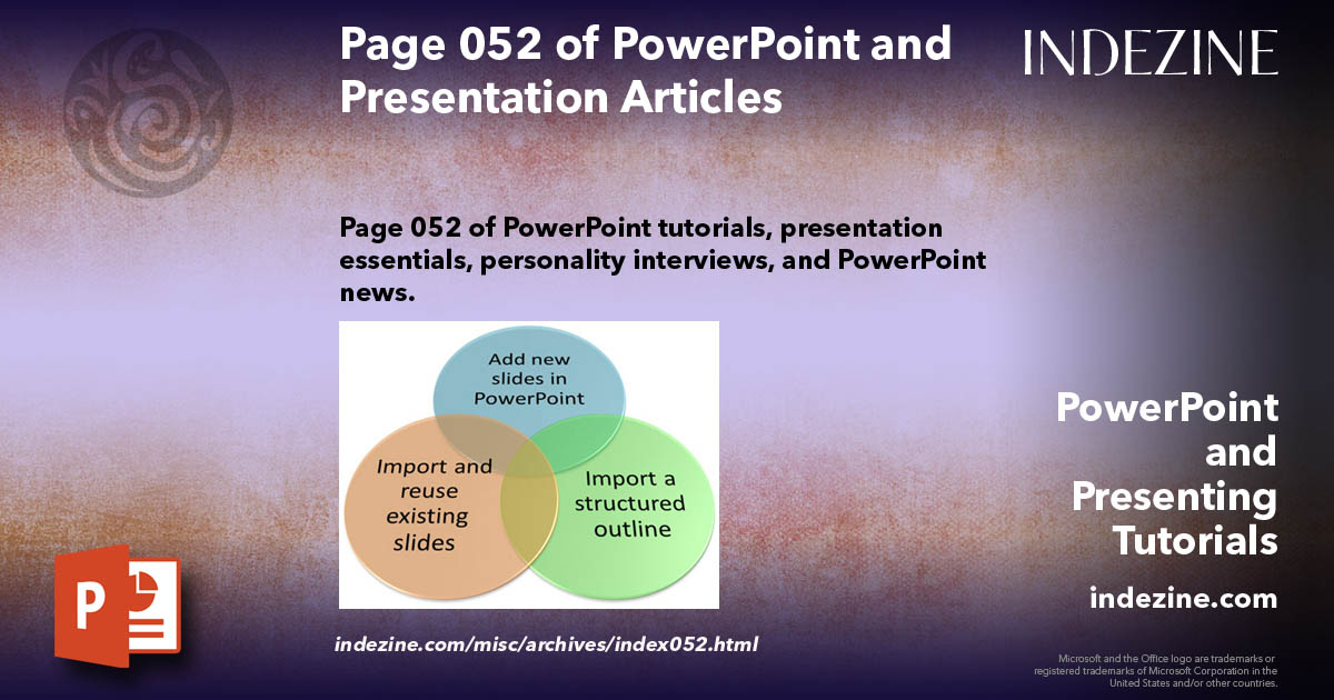 Page 052 of PowerPoint and Presentation Articles