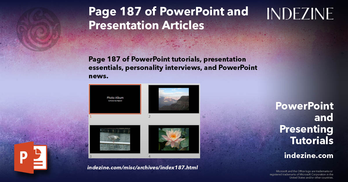Page 187 of PowerPoint and Presentation Articles