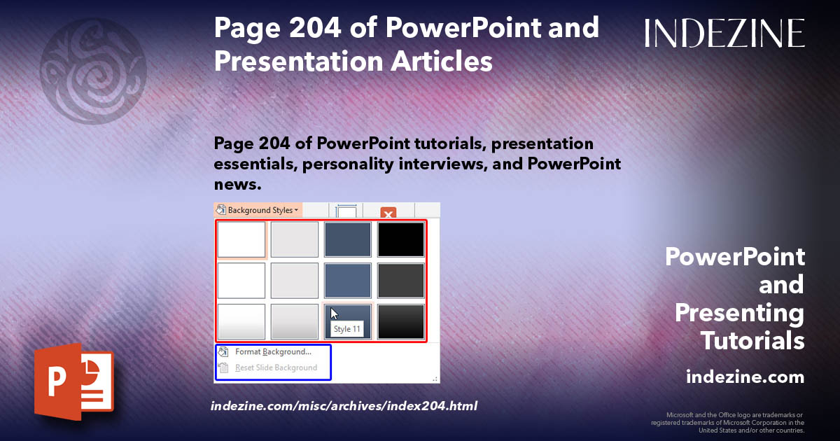 Page 204 of PowerPoint and Presentation Articles