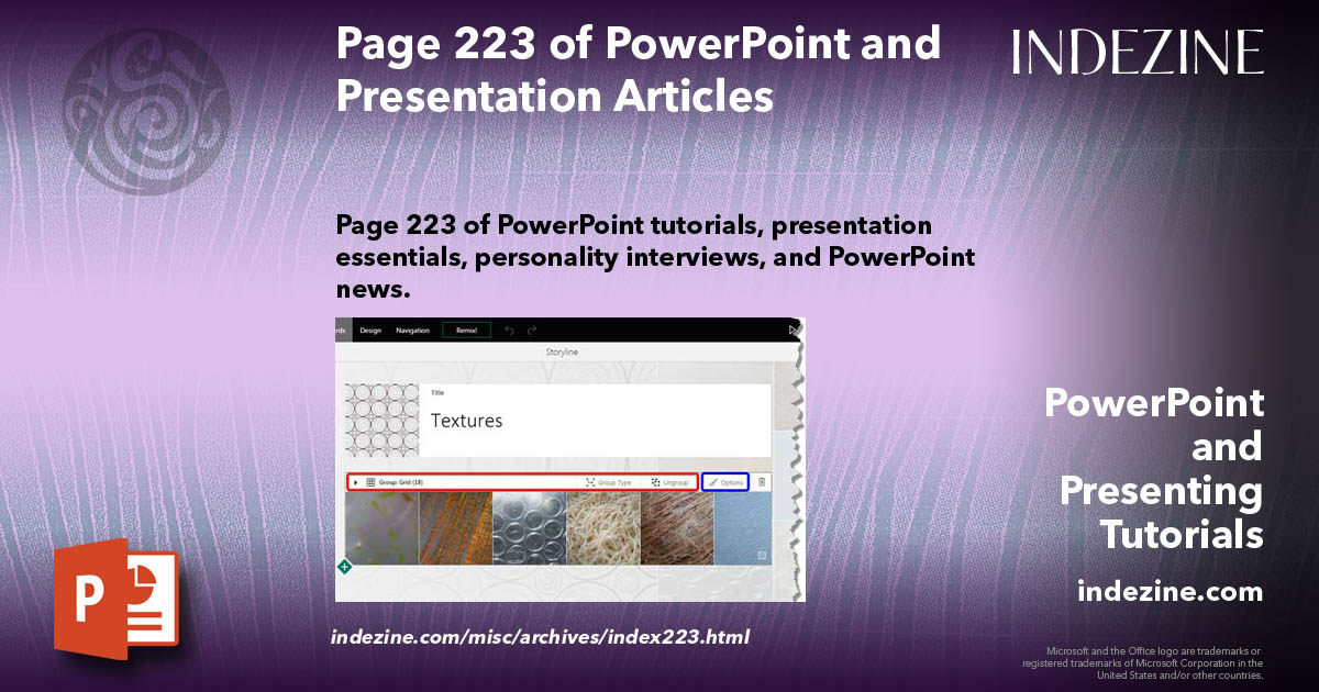 Page 223 of PowerPoint and Presentation Articles