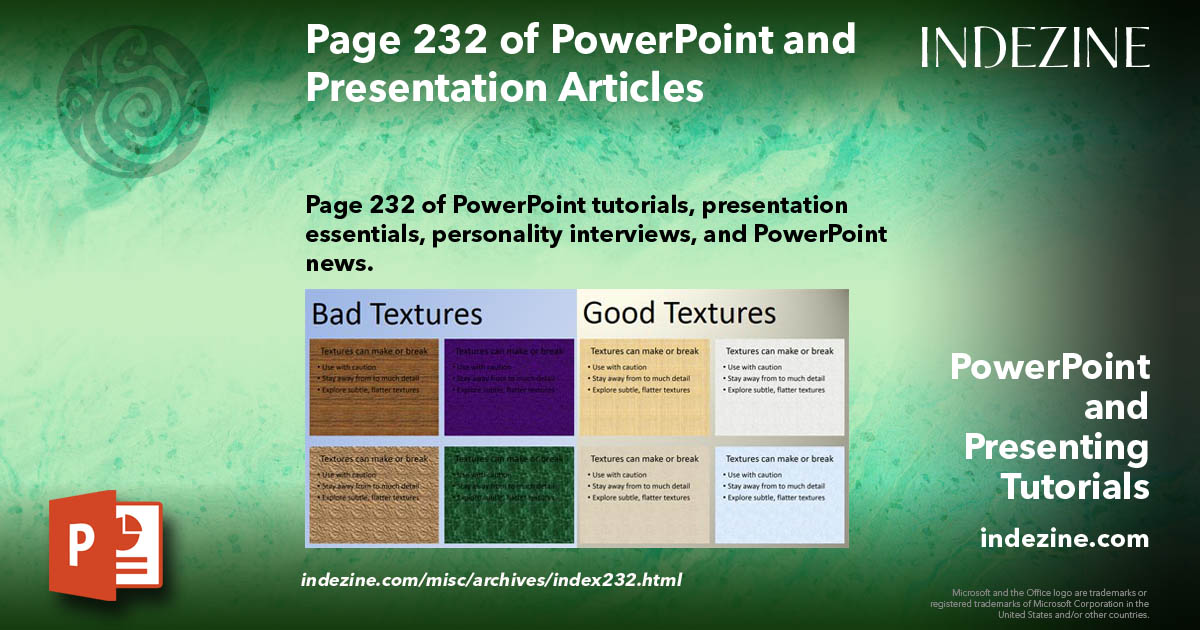 Page 232 of PowerPoint and Presentation Articles