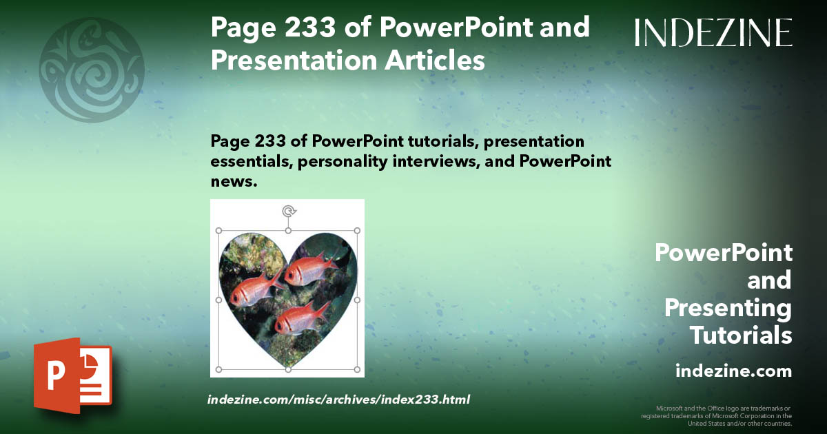 Page 233 of PowerPoint and Presentation Articles