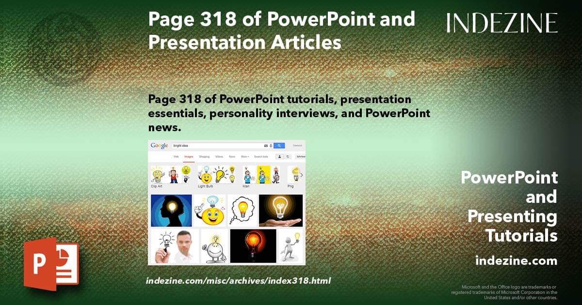 Page 318 of PowerPoint and Presentation Articles