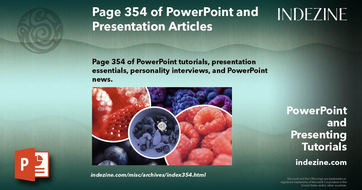 Page 354 of PowerPoint and Presentation Articles
