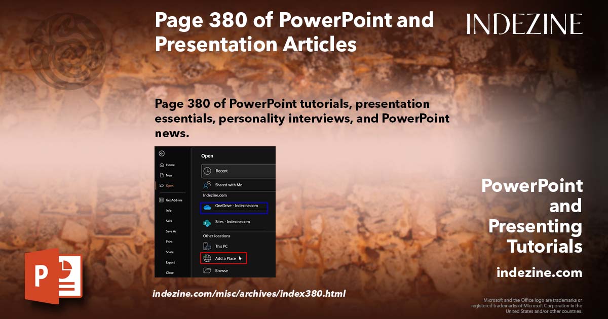 Page 380 of PowerPoint and Presentation Articles