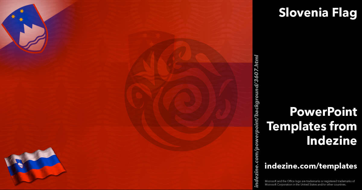 Slovenia Flag 01 PowerPoint Template