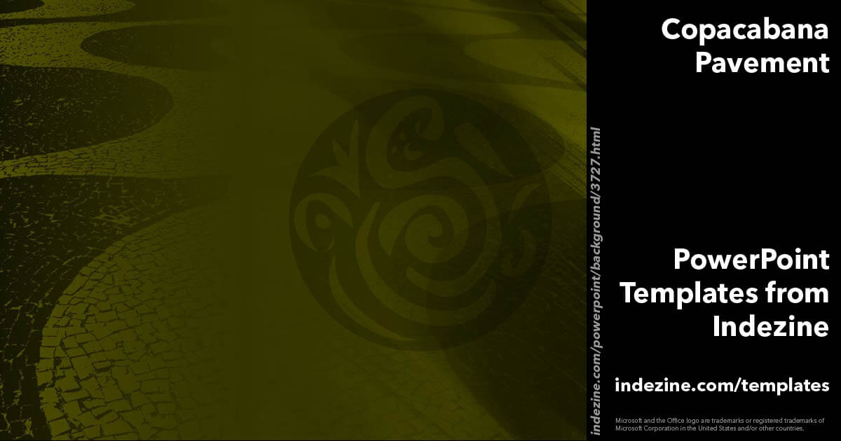 Copacabana Pavement 01 PowerPoint Template