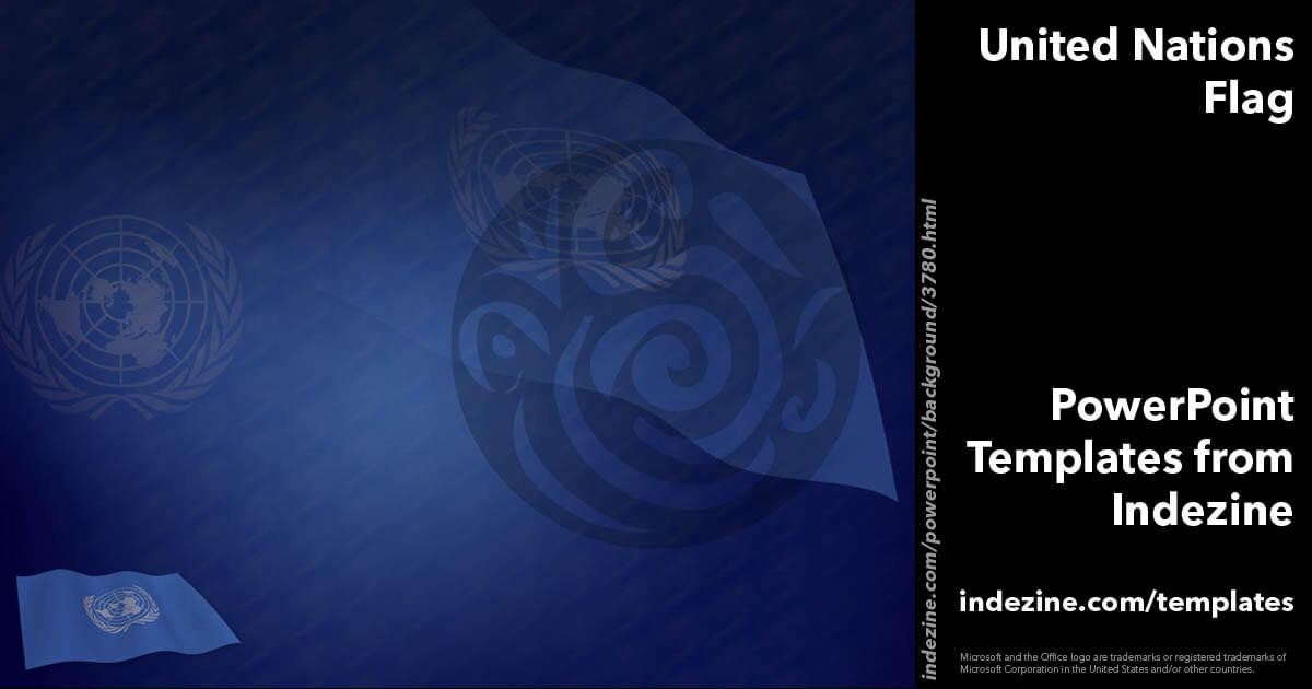United Nations Flag 01 PowerPoint Template