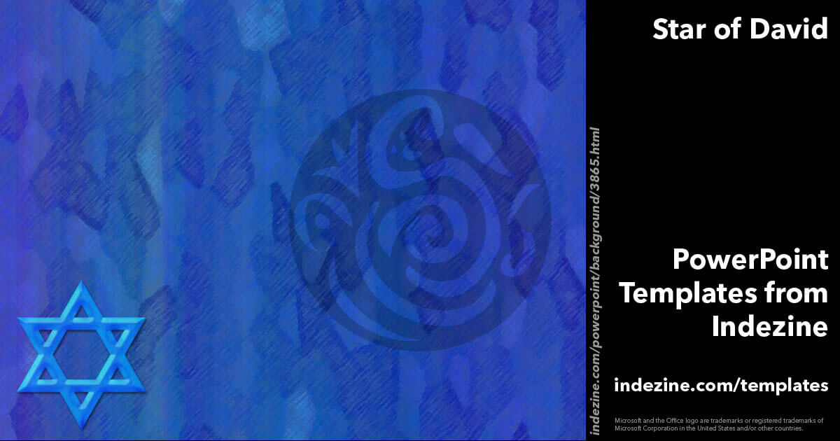 Star of David 03 PowerPoint Template