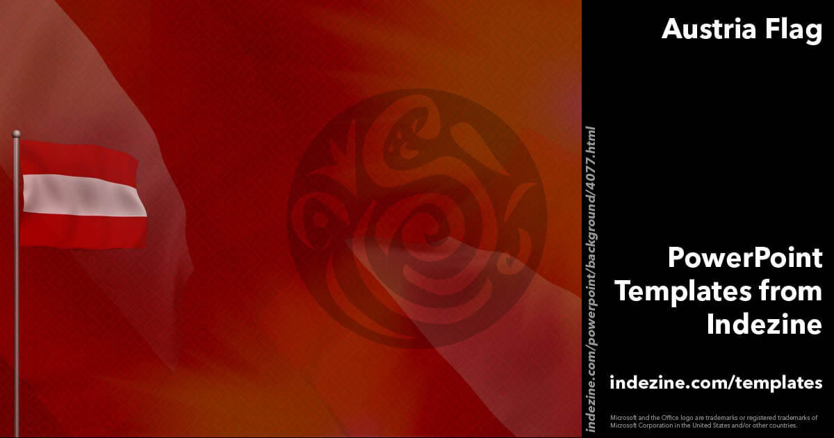 Austria Flag 10 PowerPoint Template