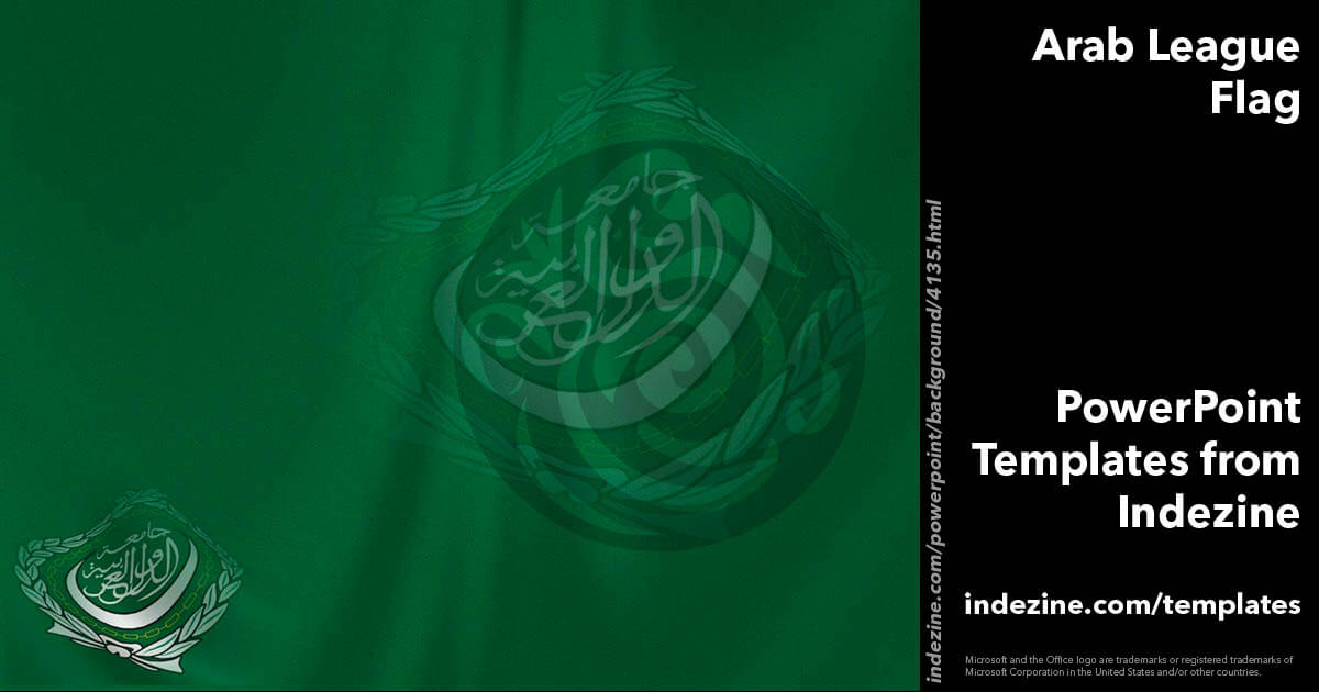 Arab League Flag 02 PowerPoint Template
