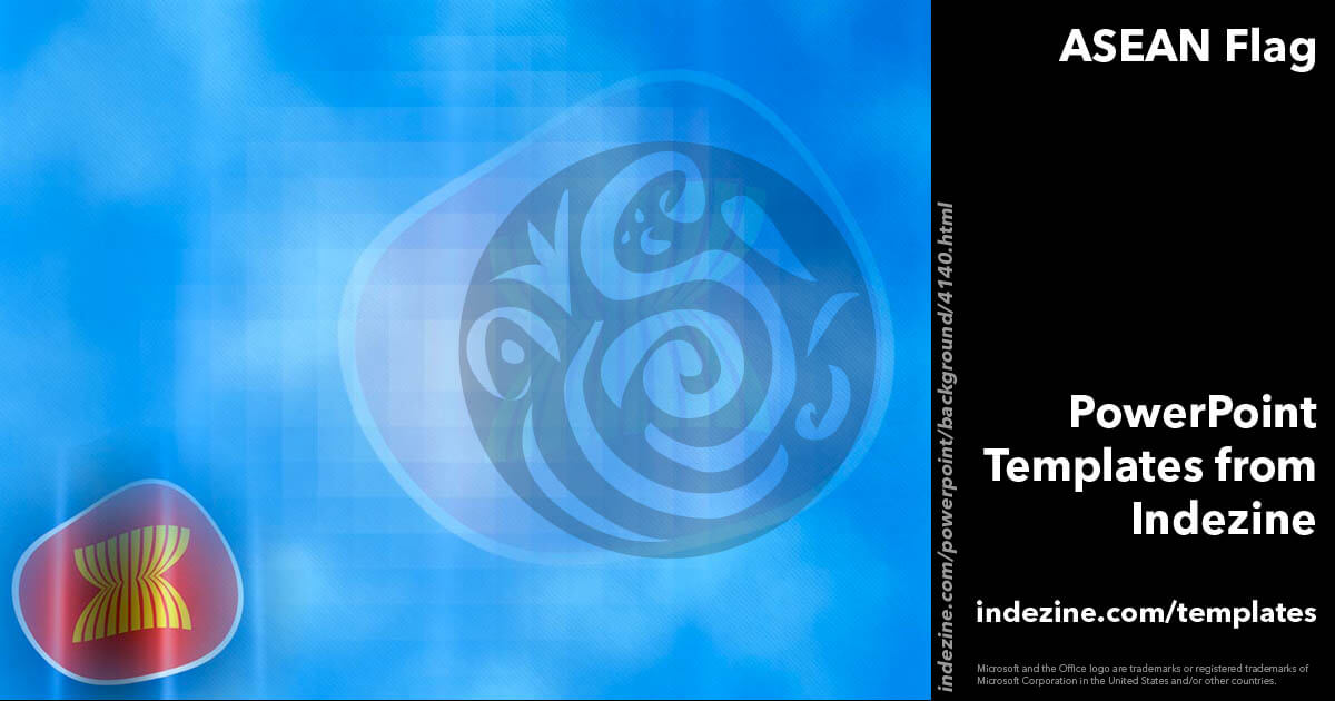 ASEAN Flag 01 PowerPoint Template