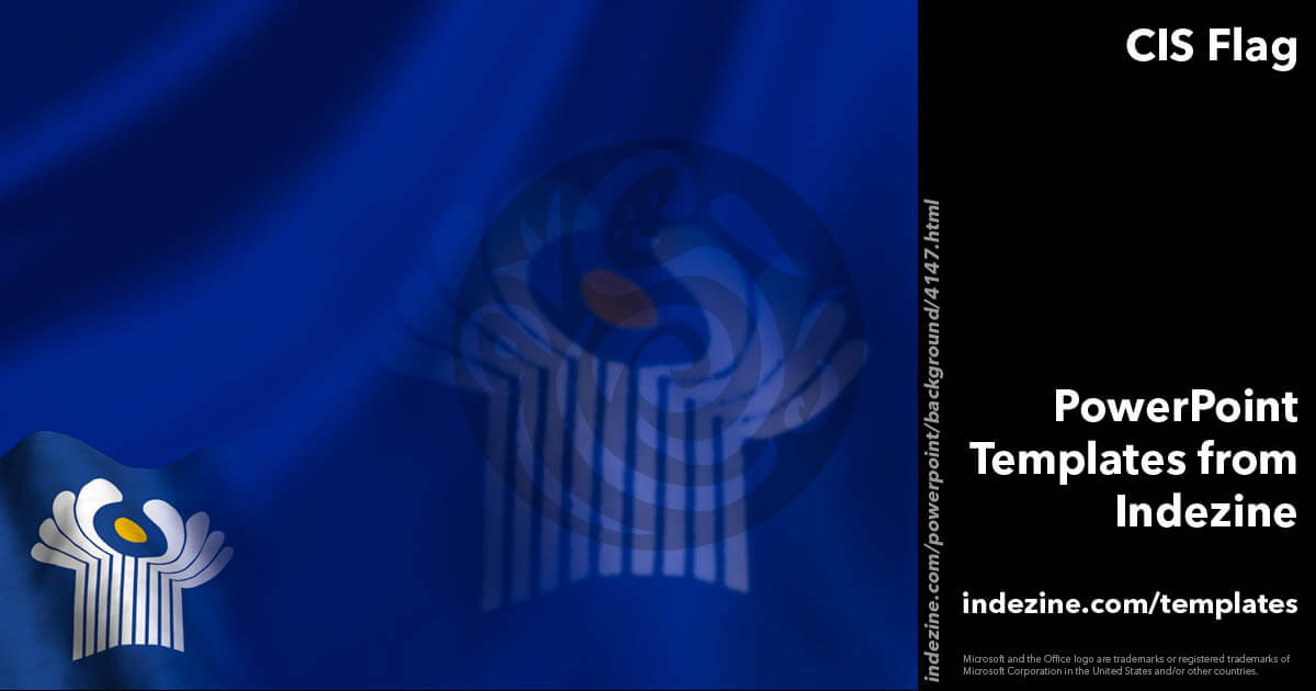 CIS Flag 02 PowerPoint Template