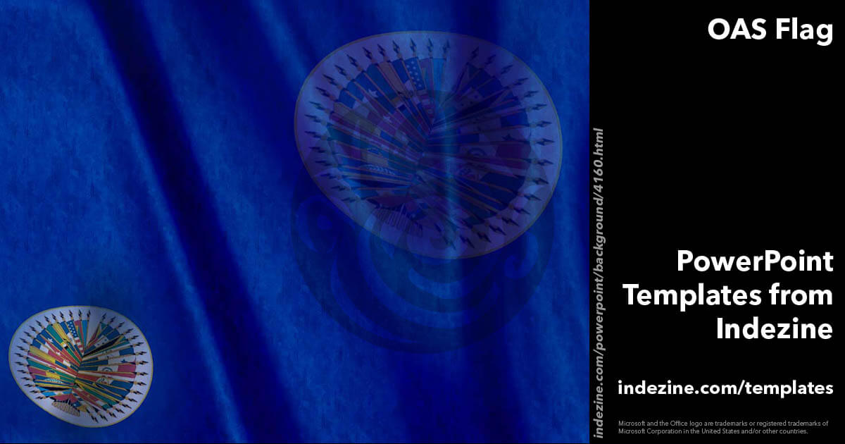OAS Flag 03 PowerPoint Template