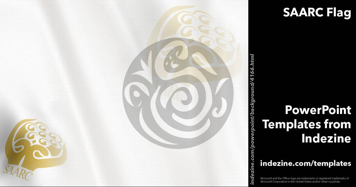 SAARC Flag 03 PowerPoint Template