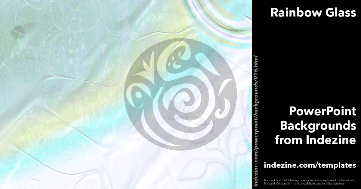 Rainbow Glass PowerPoint Background