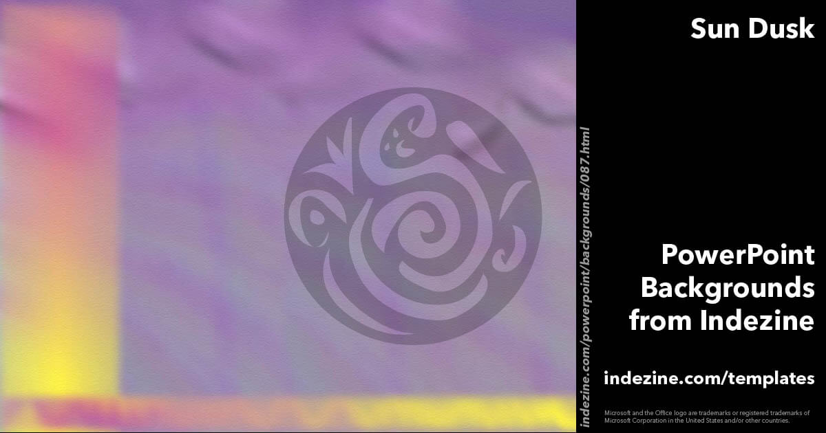 Sun Dusk PowerPoint Background