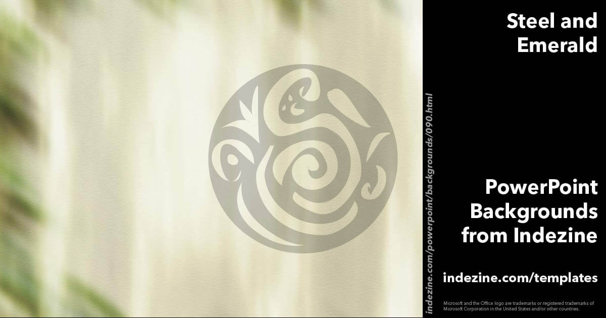 Steel and Emerald PowerPoint Background