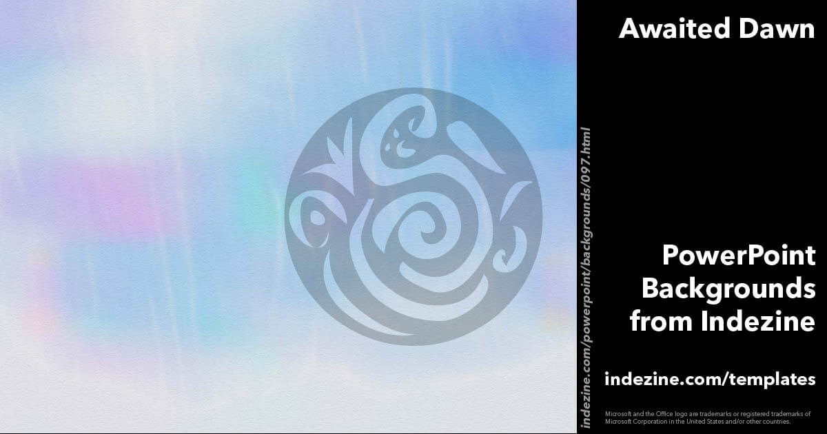 Awaited Dawn PowerPoint Background